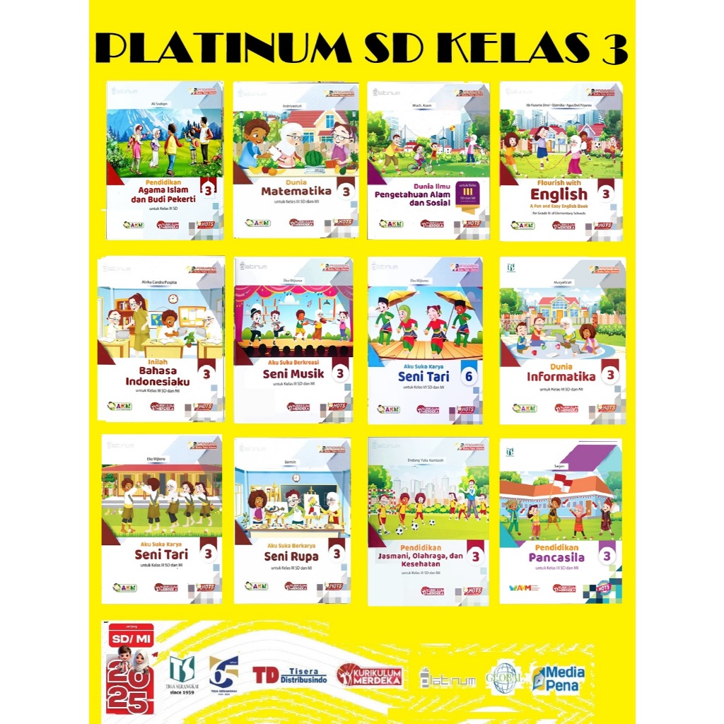 Jual Buku Platinum Kelas 3 SD Kurikulum Merdeka / Platinum / Tiga Serangkai / Revisi 2025 - HOTS ...
