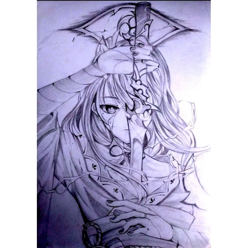Jual SKETSA ANIME/SEMI REALISTIK A4/A5 CUSTOM | Shopee Indonesia