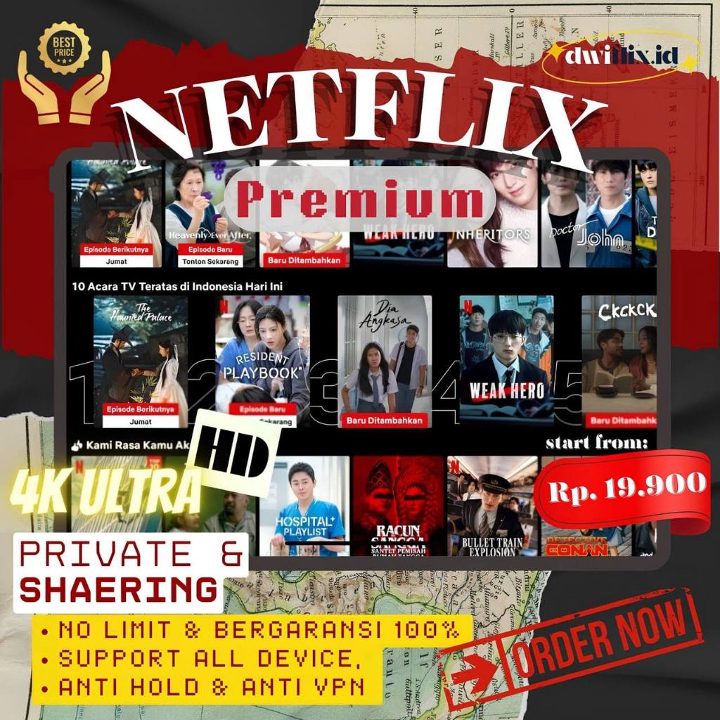 Jual NETFLIX PREMIUM PRIVATE UHD 4K FULL GARANSI | Shopee Indonesia