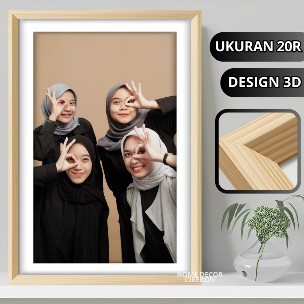 Jual cetak foto bingkai ukuran 20R laminassy glossy | Shopee Indonesia