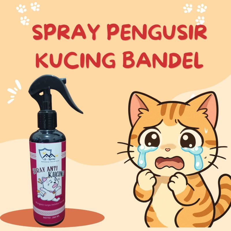 Jual Spray Pengusir Kucing Efektif 250ml | Anti Kucing Masuk & Pipis Sembarangan | Aroma Tidak ...