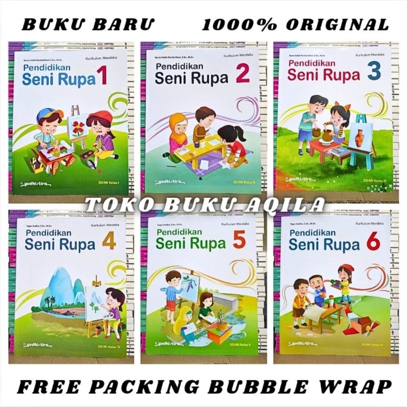 Jual Buku Pendidikan Seni Rupa Kelas 1 2 3 4 5 6 SD Revisi Yudhistira Kurikulum Merdeka Original ...