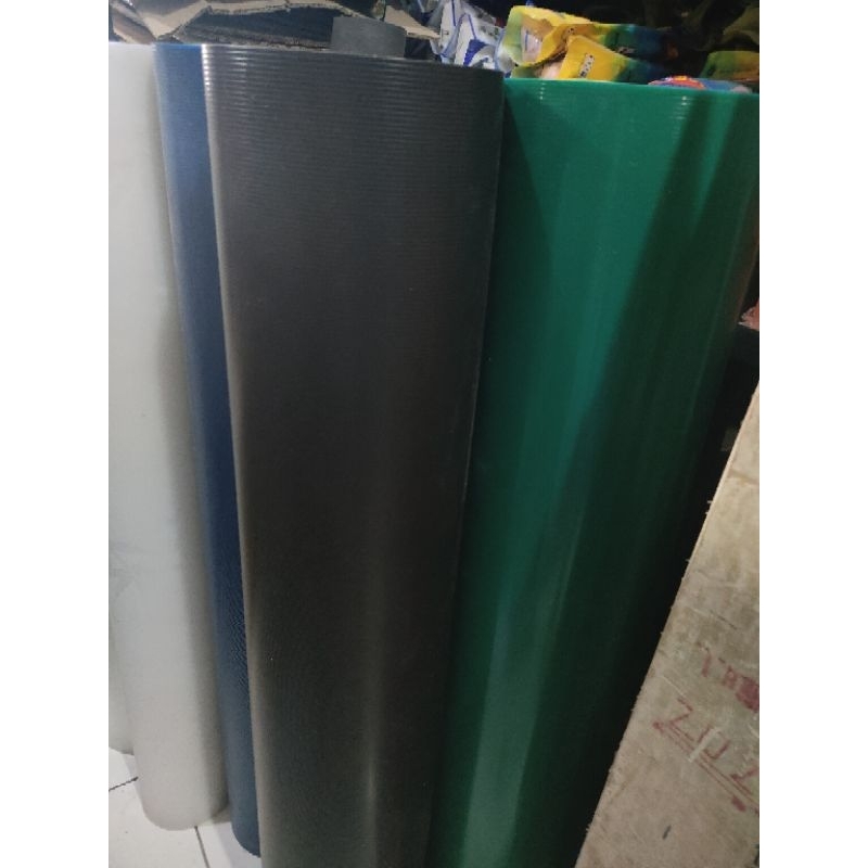 Jual Plastik Tutup Pagar Meteran / Fiber / Plat Rata Polos Motif Garis ...