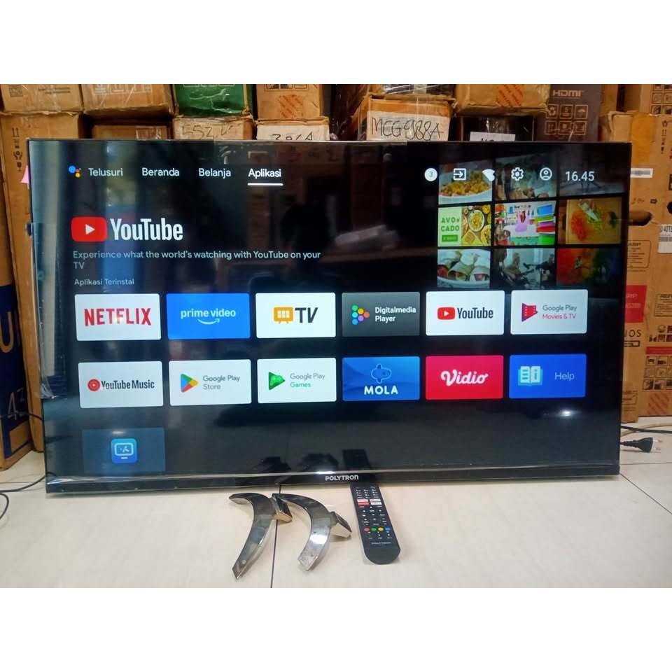 Jual TV POLYTRON ANDROID 43 INC KONDISI MULUS SIAP PAKAI 5018 | Shopee ...