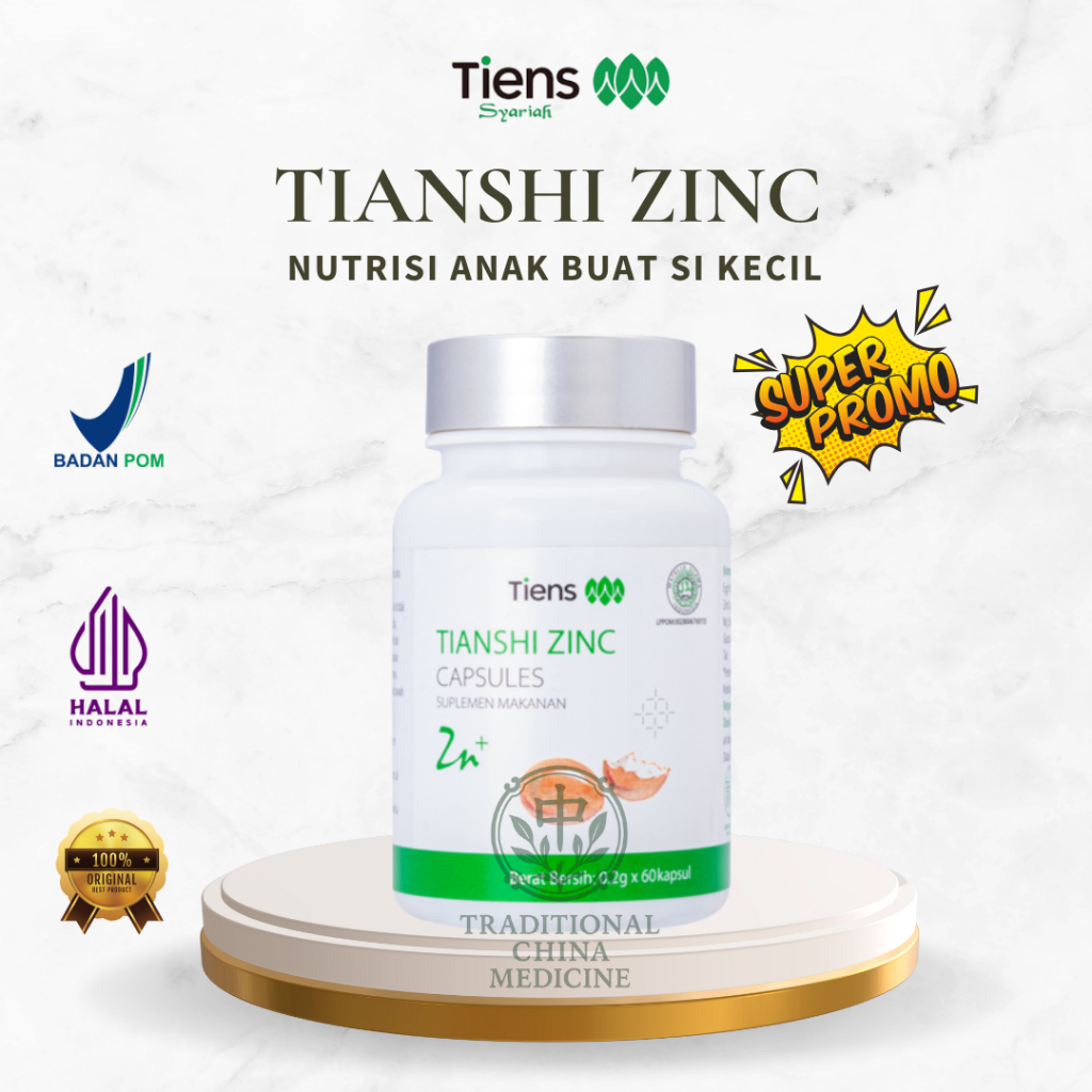 Jual [Nutrisi Anak] Tianshi Zinc Capsules Original - Dilengkapi Bubuk ...