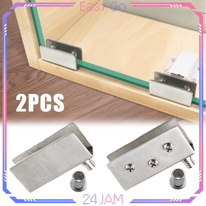 Jual 2pcs Engsel Kaca Jepit Engsel Jepit Kaca Ke Kaca Engsel Kaca ...