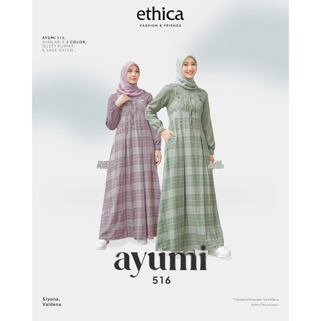 Jual ETHICA GAMIS REMAJA KEKINIAN TERBARU 2025 AYUMI 516, DUSTY PURPLE ...