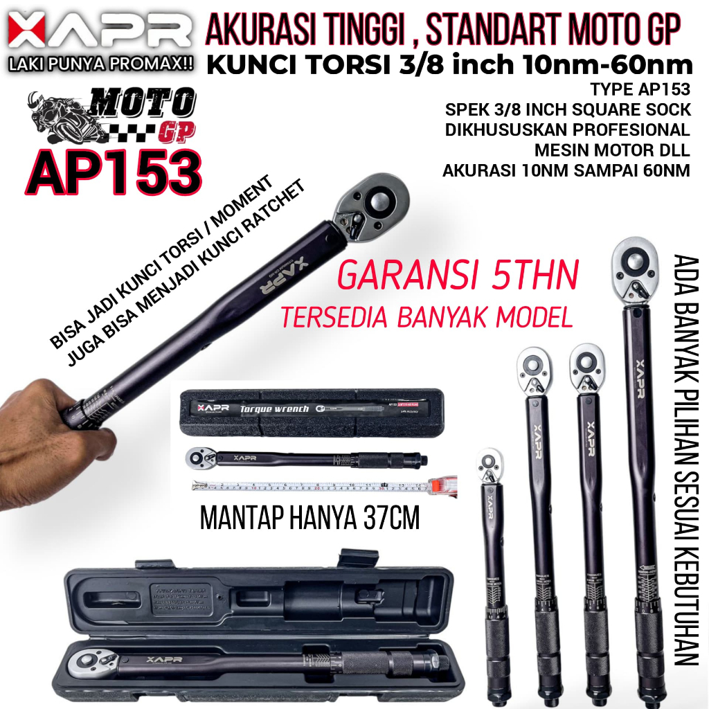 Jual APR RAJA KUNCI TORSI MOMENT 3/8 INCH 10nm-60nm presisi kuat awet ...