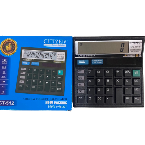 Jual Kalkulator CITIZEN CT 512 12 Digit - Calculator Check Dual 2 Power ...