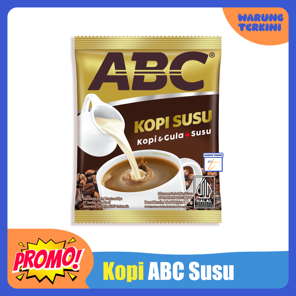 Jual Kopi ABC Susu 1 Renceng Isi 10 Sachet 30gr | Shopee Indonesia