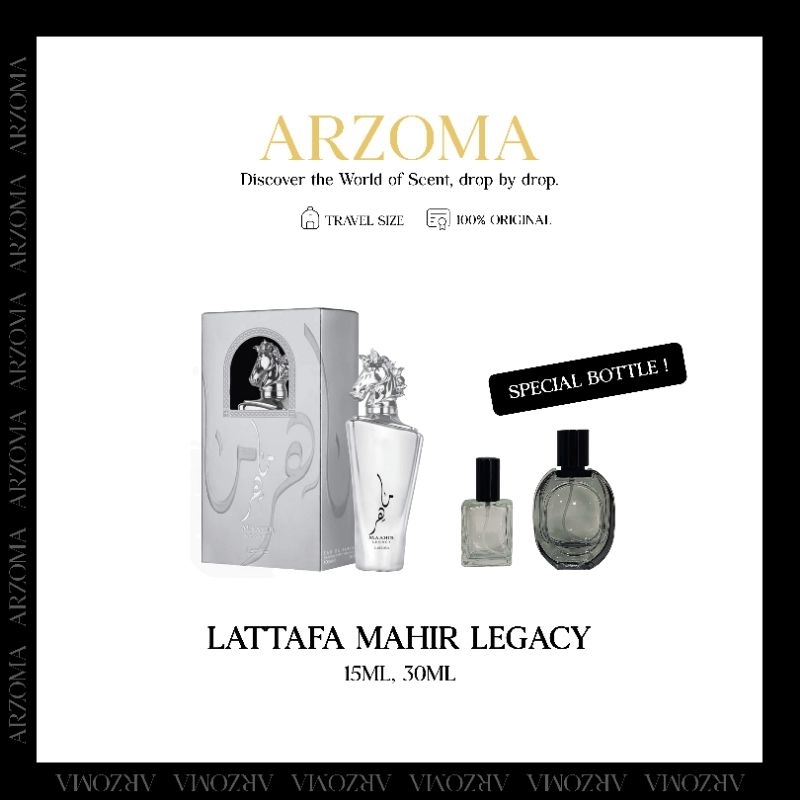 Jual Decant Lattafa Mahir Legacy 15ml dan 30ml | Shopee Indonesia