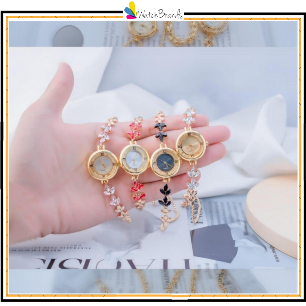 Jual WBS Jam Tangan Serut Mewah Gelang Serut Wanita Analog Quartz ...