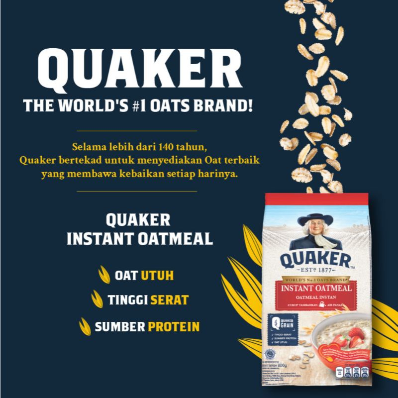 Jual Quaker Instant Oatmeal 1200gr exp 2026 | Shopee Indonesia