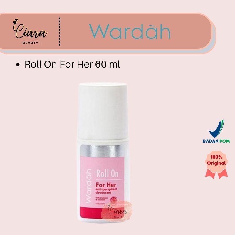 Jual Wardah Roll On For Her 60 ml - Deodoran Halal Non Alkohol yang ...