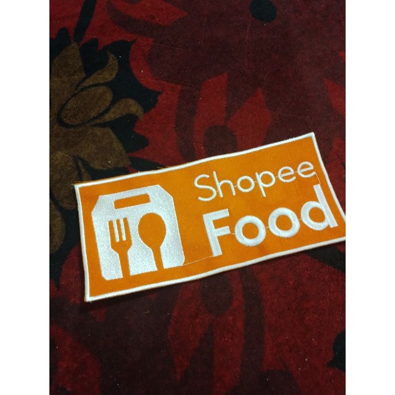 Jual Logo Emblem Shopee Fd Oren Belakang Besar Oren Bordir Komputer ...