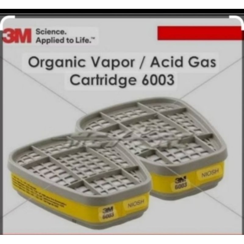 Jual Cartridge/ Filter 3M 6003 untuk Respirator 6000, 6100,6200,6300,6800 dll | Shopee Indonesia