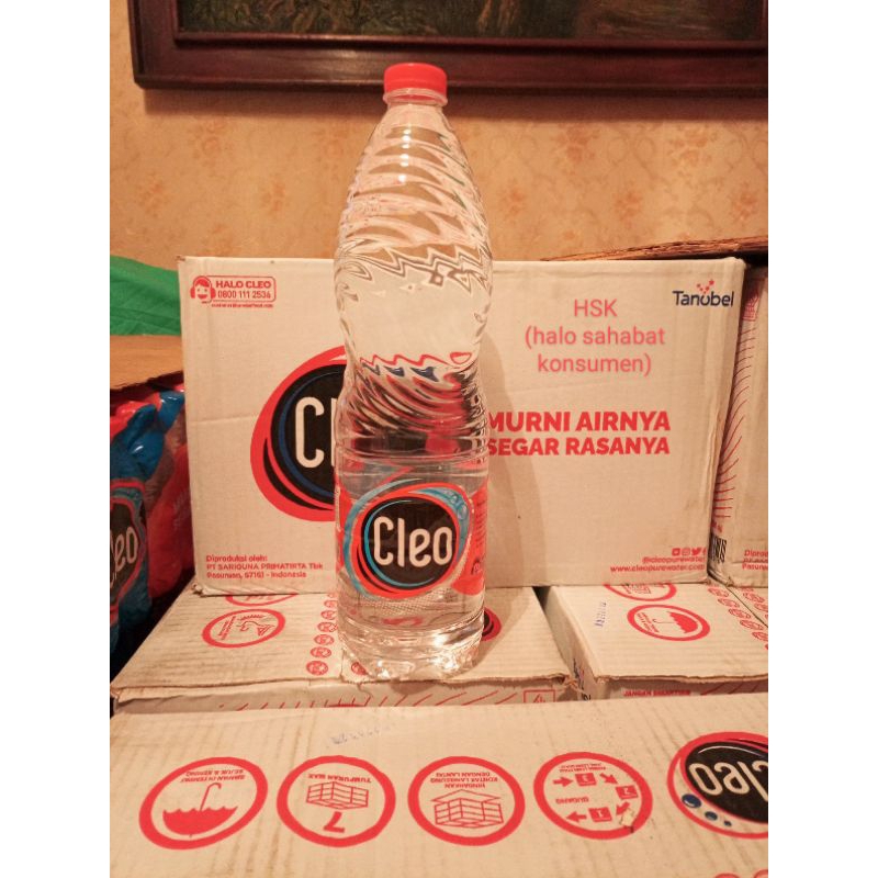 Jual AIR MINUM MERK CLEO BOTOl ISI 1500 ML | Shopee Indonesia