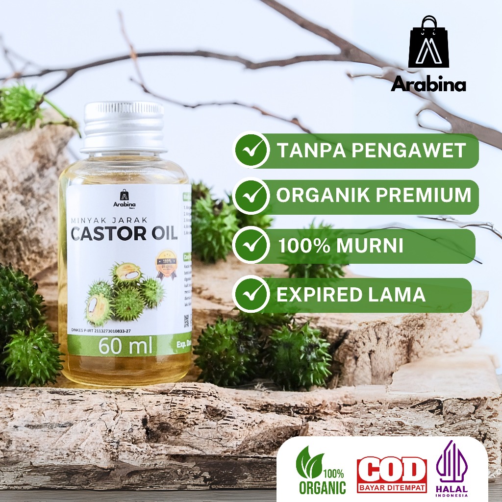 Jual Arabina Minyak Jarak Cold Pressed 100% Original Asli Castor Oil ...