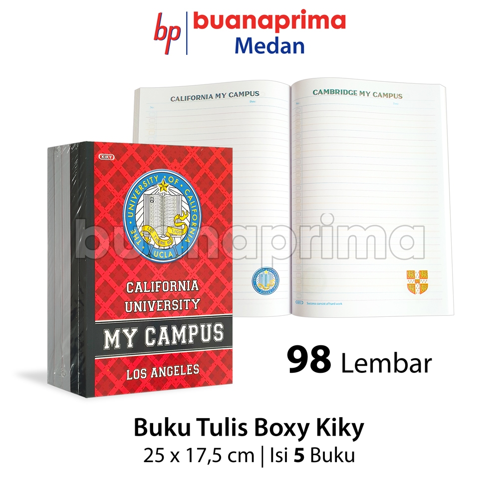 Jual Buku Tulis PANJANG KIKY 98 Lembar isi 5 Buku Boxy Campus Notebook ...