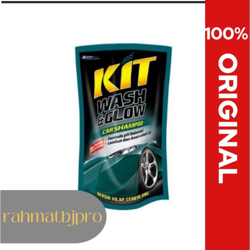 Jual kit wash glow shampoo pencuci mobil dan motor 400ml | Shopee Indonesia