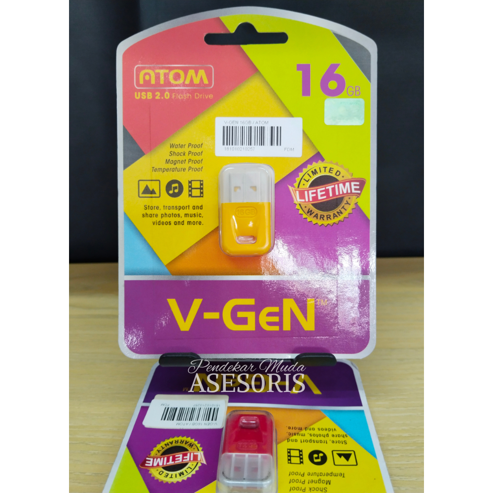 Jual FLASHDISK 16GB ATOM VGEN USB 2.0 ( FDM ) | Shopee Indonesia