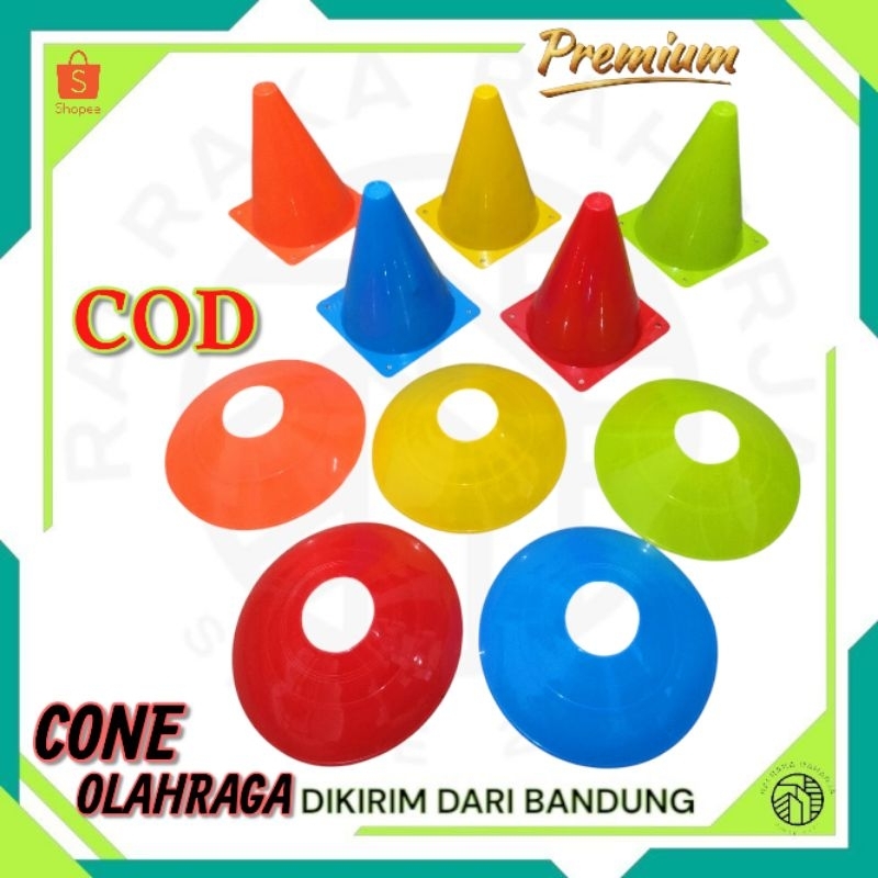 Jual Cone Kerucut Marker Alat Latihan Olahraga Sepak Bola Futsal Lari ...