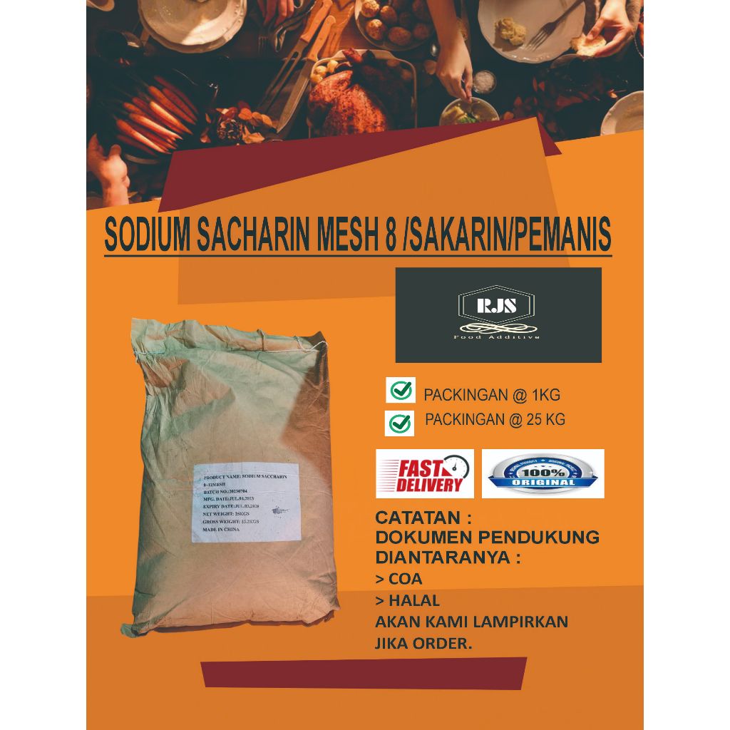 Jual SODIUM SACCHARINE 8-12 MESH GRANULE BESA/SAKARIN/PEMANIS BUATAN ...