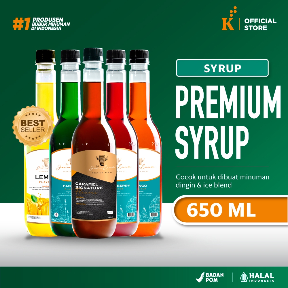 Jual Syrup/Sirup Premium Javaland Aneka Rasa 650 ml | Shopee Indonesia