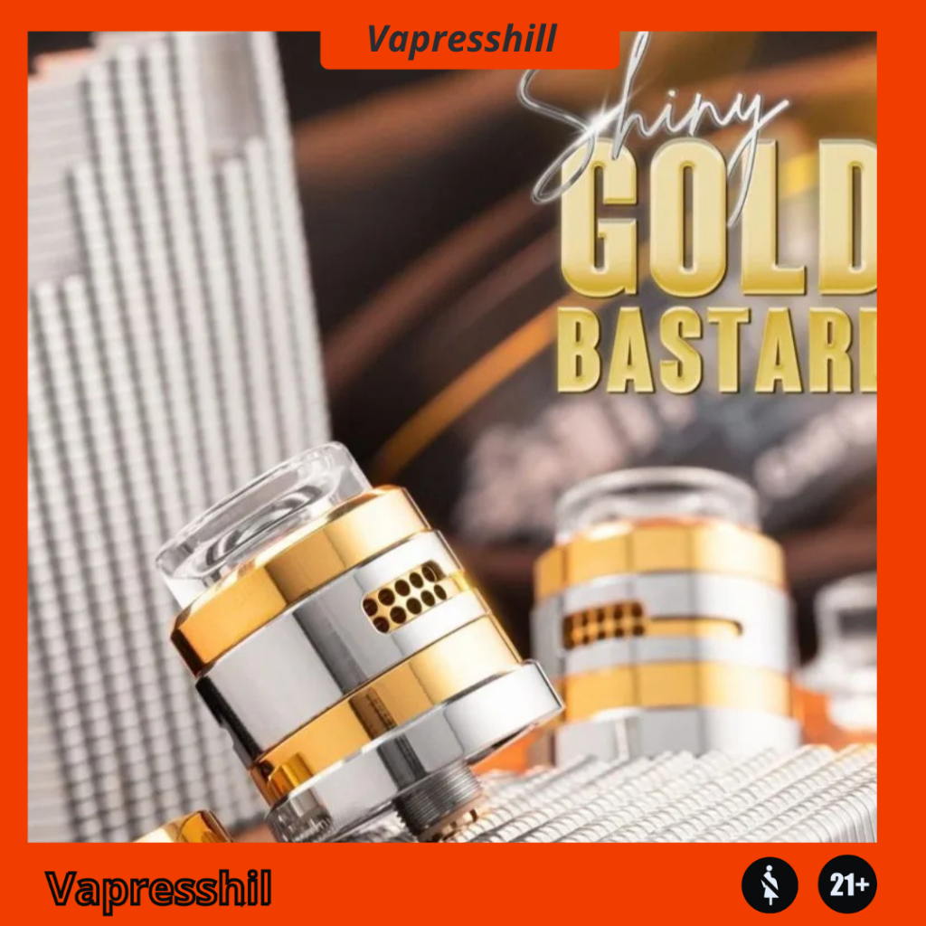 Jual RDA NITROUS DUAL CAP LIMITED EDITION SHINY GOLD DUAL CAP 22MM ...