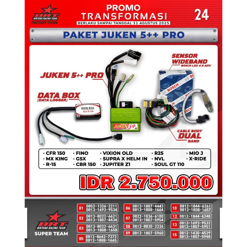 Jual PAKET AFR ECU BRT JUKEN 5 5++ PLUS PRO RACING TURBO | Shopee Indonesia