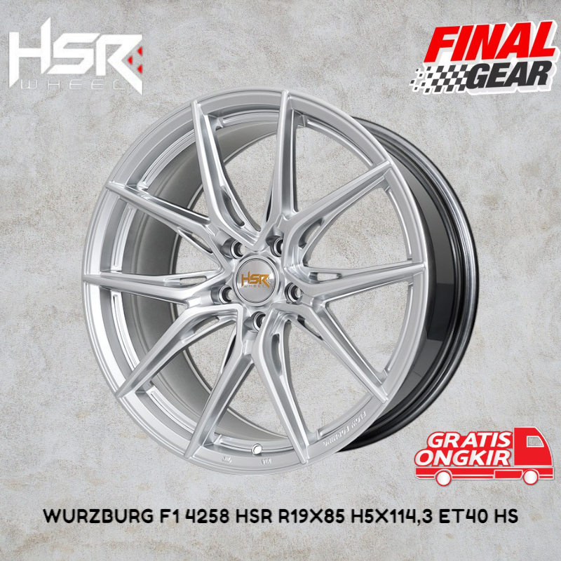 Jual velg mobil hsr terbaru ring 19 pcd 5x114 untuk mobil camry civic new acord dll tipe hsr ...