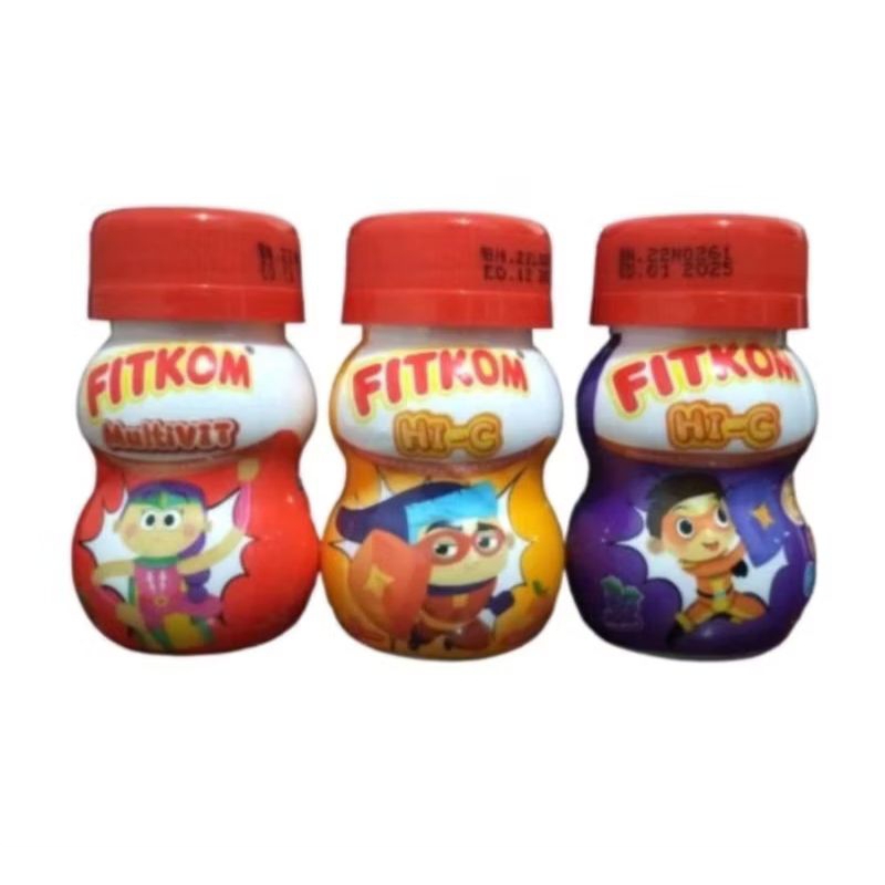 Jual Fitkom Tablet Hisap Multivitamin anak Rasa strawberry/ grape ...