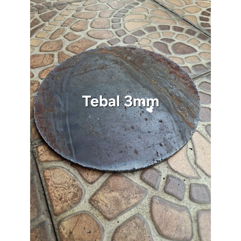 Jual Besi Plat Bulat Tebal 3mm Diameter 200mm-300mm 1 Pcs | Shopee ...