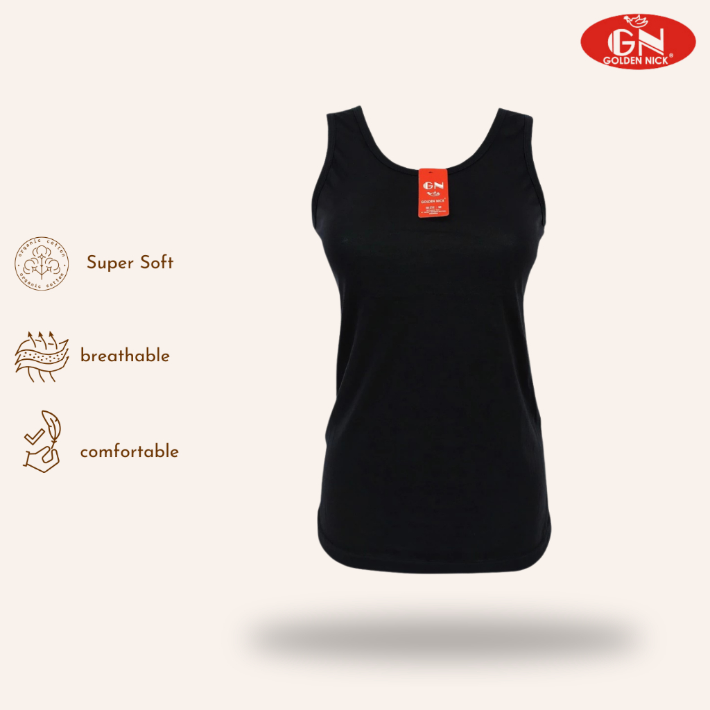 Jual Golden Nick - Tanktop Tali Besar Warna Hitam Tanktop Murah ...