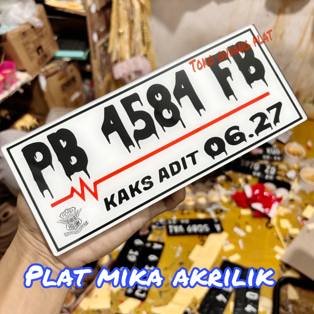 Jual PLAT NOMOR MOTOR PUTIH LIPAT BAUT TANAM TERBARU BUAT BARU PG3 ...