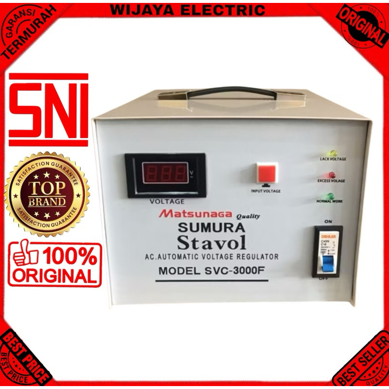 Jual STABILIZER MATSUNAGA SVC 3000 STAVOL MATSUNAGA SVC 3000VA 3000W ...