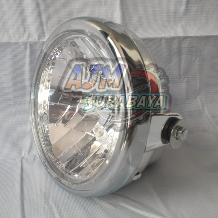 Jual REFLEKTOR LAMPU DEPAN NINJA SS R S BULAT CHROME SAMA SEPERTI ...