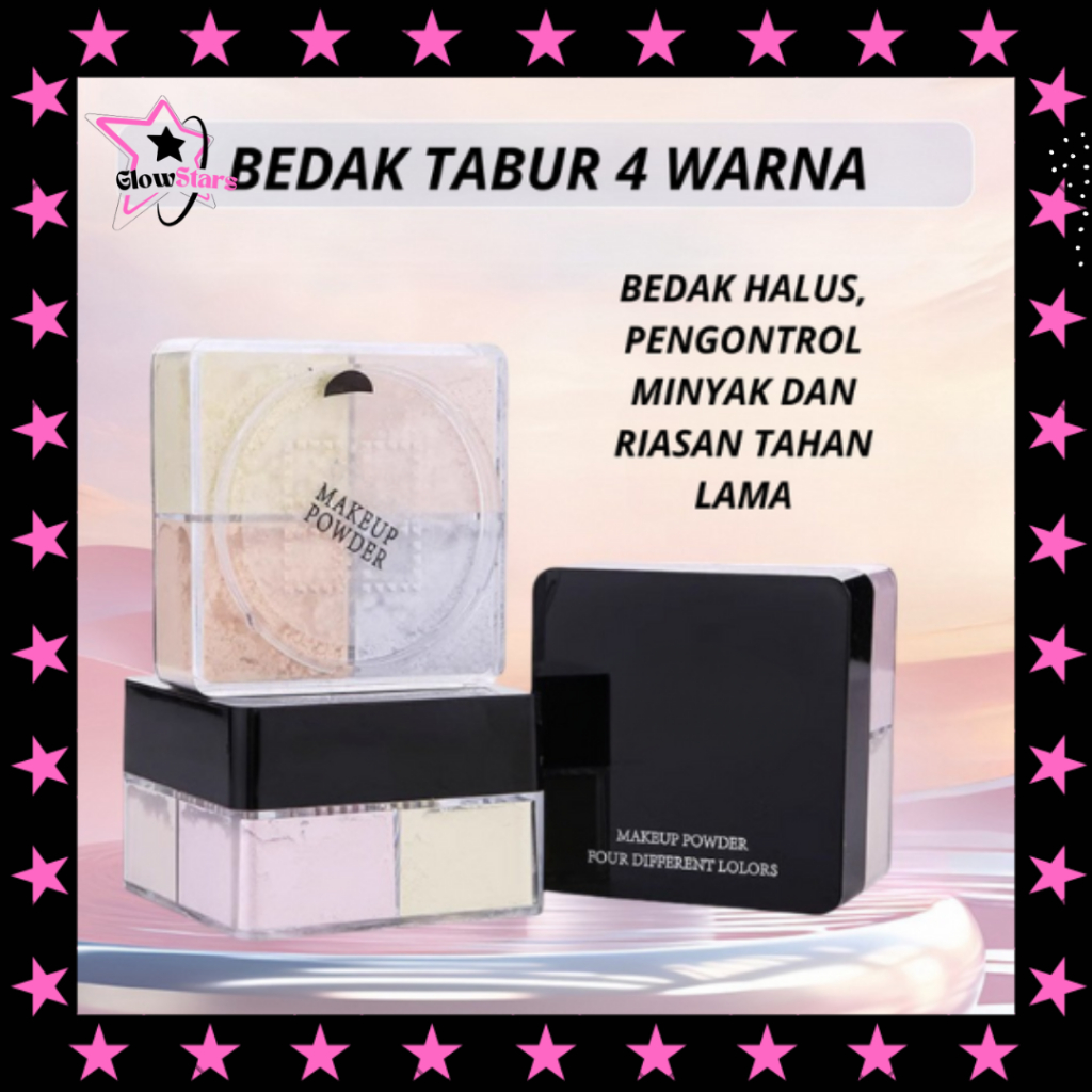 Jual Bedak 4 Warna Loose Setting Powder Oil Control Tahan Lama dan ...