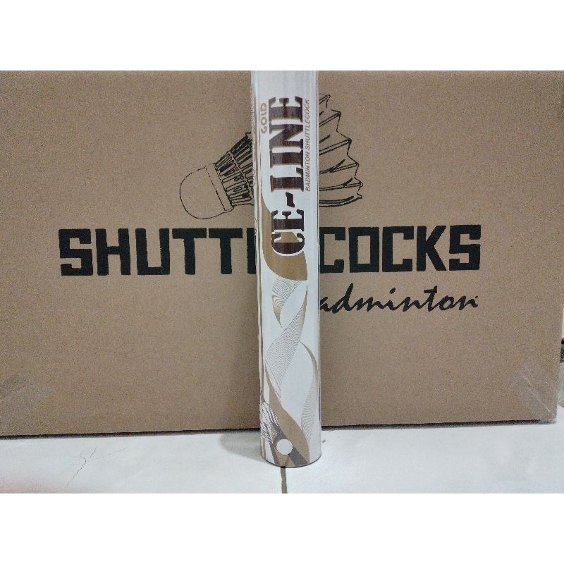 Jual CE-LINE GOLD ORIGINAL SHUTTLECOCK 1 KARTON ISI 60 SLOP | Shopee ...