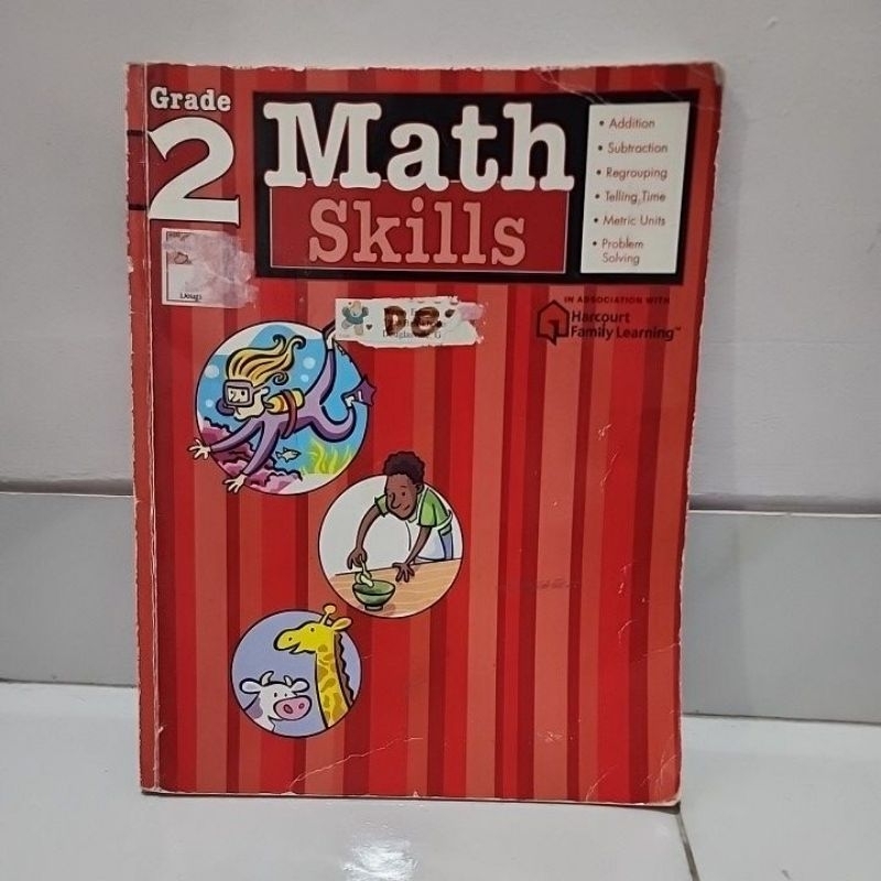 Jual Grade 2 Math Skills In Association with Harcourt Family Learning ...