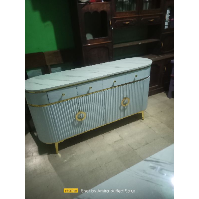 Jual [Custom Made] Bufet Oval Premium Elestra | Diswar Credenza ...