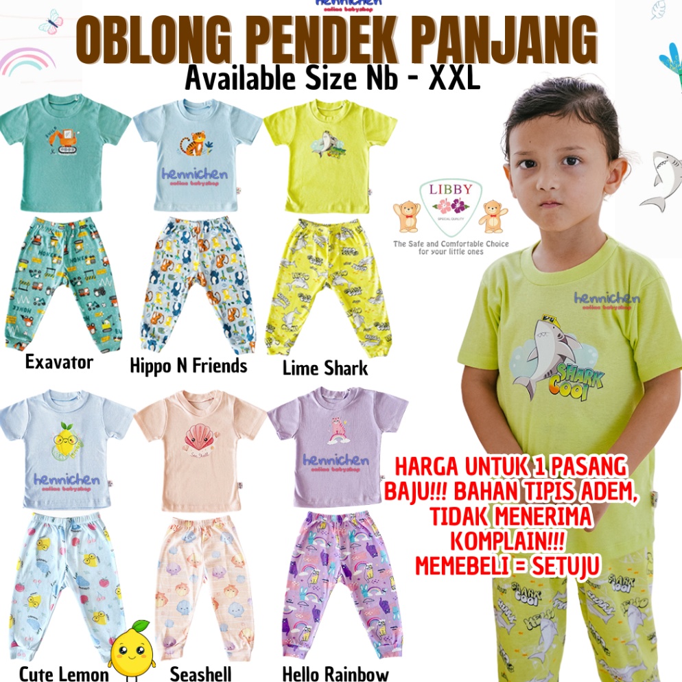 Jual KODE G69B Libby Setelan Oblong NBXXL Setelan Tipis Pendek Panjang ...