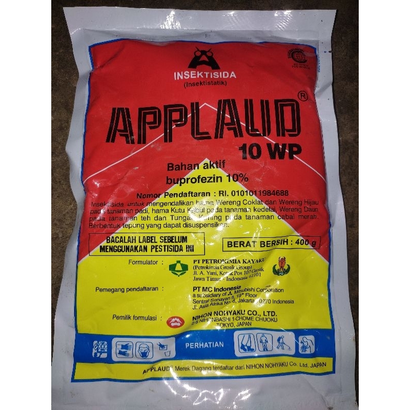Jual insektisida/ obat wereng dan pembeku telur wereng apploud 400 grm ...