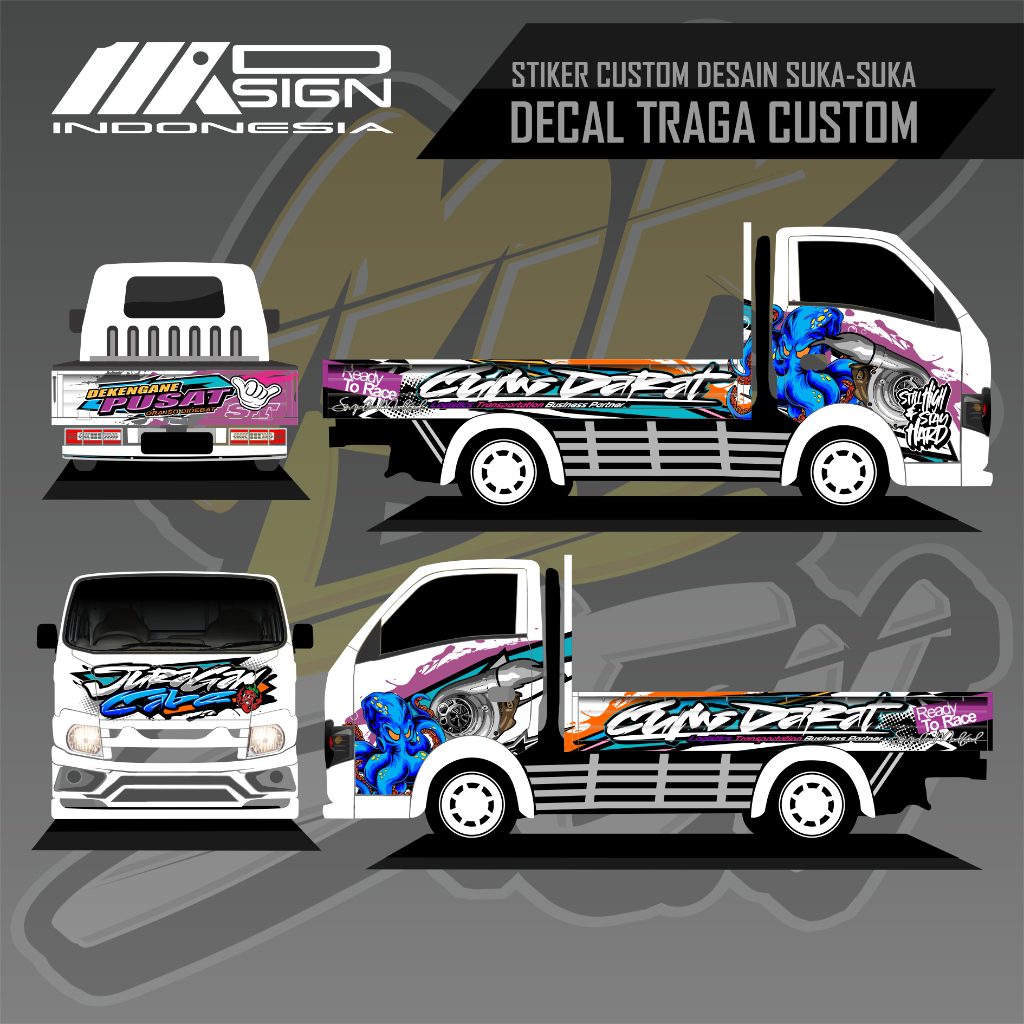 Jual STIKER DECAL PRINTING MOBIL TRAGA JURAGAN CABE DESAIN SUKA-SUKA ...