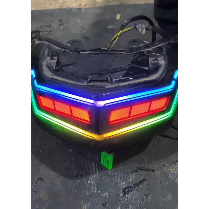 Jual Custom stoplamp Nmax old RGB Lazy audi | Shopee Indonesia