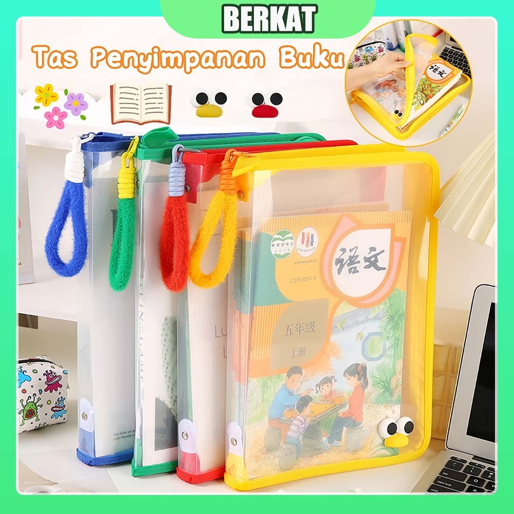 Jual MAP PLASTIK A4 FILE HOLDER ATK Tas Resleting Transparan Map Tas ...