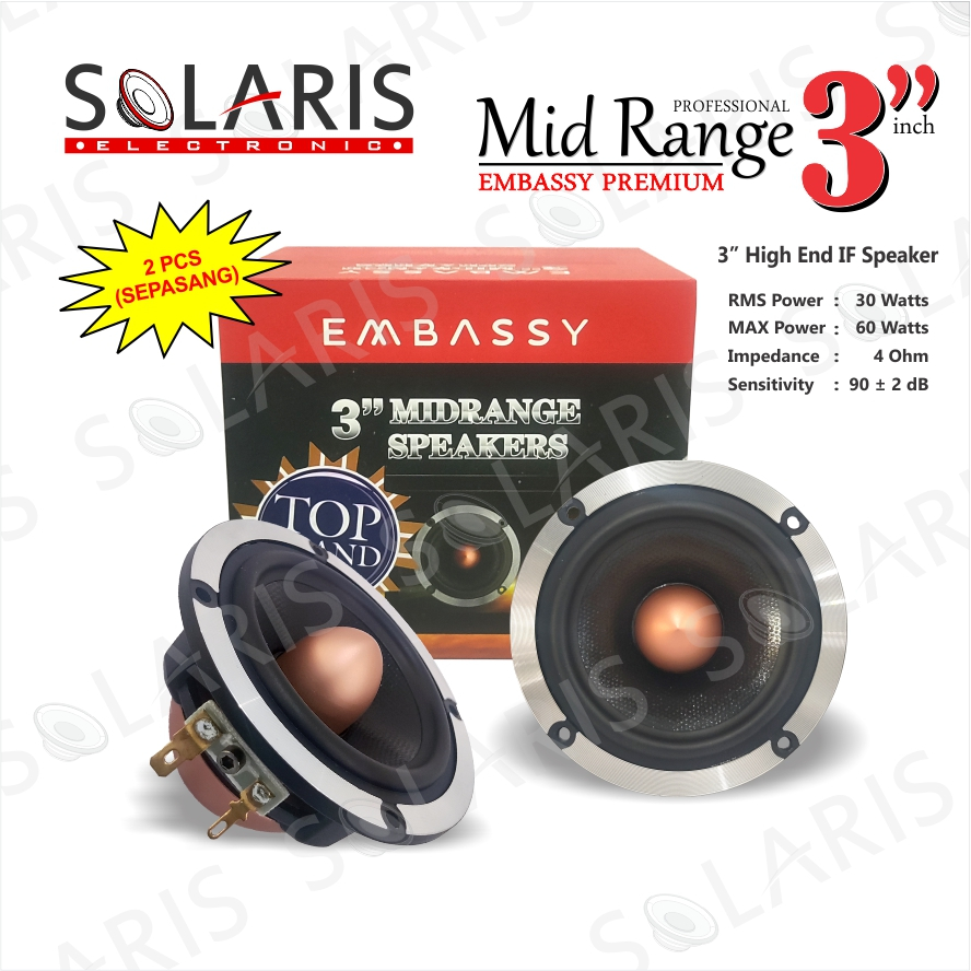 Jual SPEAKER 3 Inch MIDRANGE EMBASSY | Shopee Indonesia