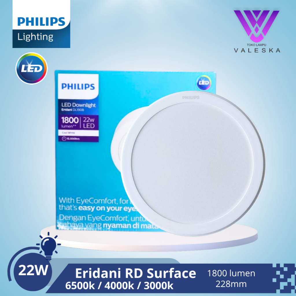 Jual Philips Eridani Downlight Surface D200 RD Recessed Lampu Outbow ...