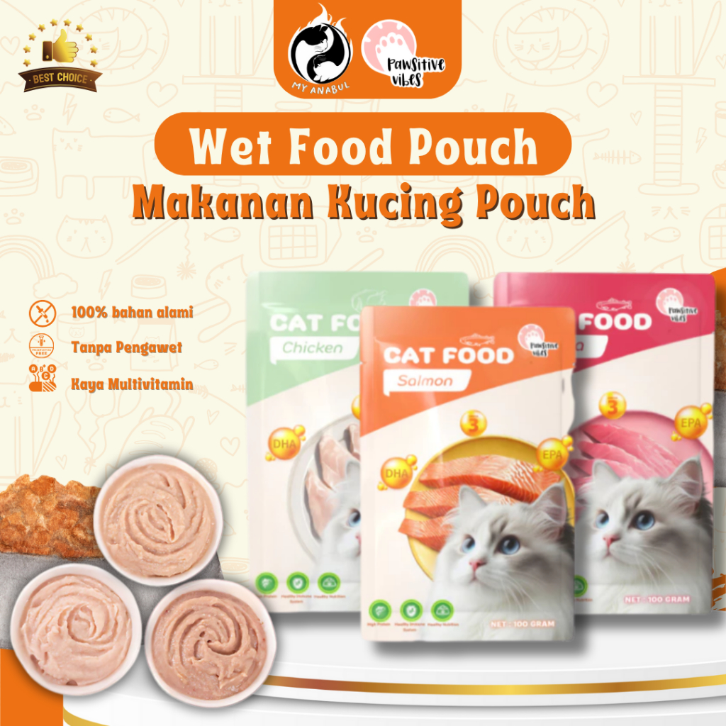 Jual Makanan Kucing Basah Adult 100gr - Wet Food KUCING Bergizi Wet Cat ...