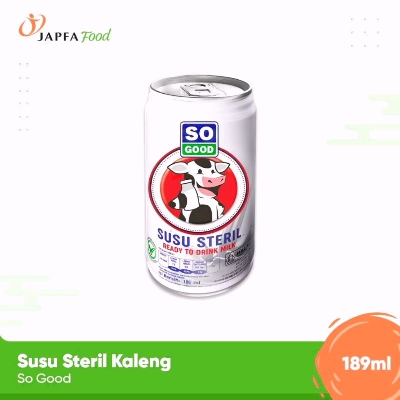 Jual SO GOOD Real Good Susu Steril Kemasan kaleng / Pouch 200ml ...